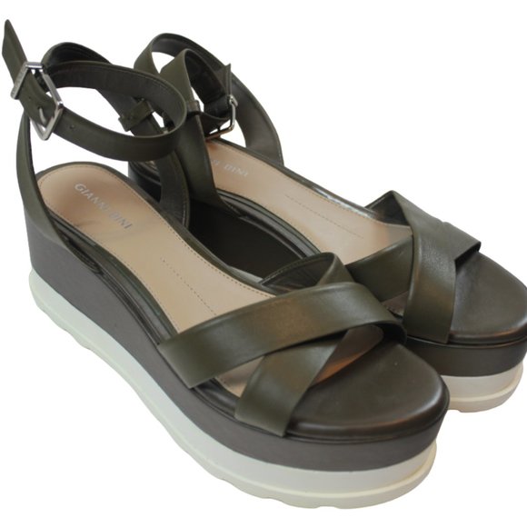 Giani Bini | Shoes | Gianni Bini Dartann Olive Green Platform Sandals ...